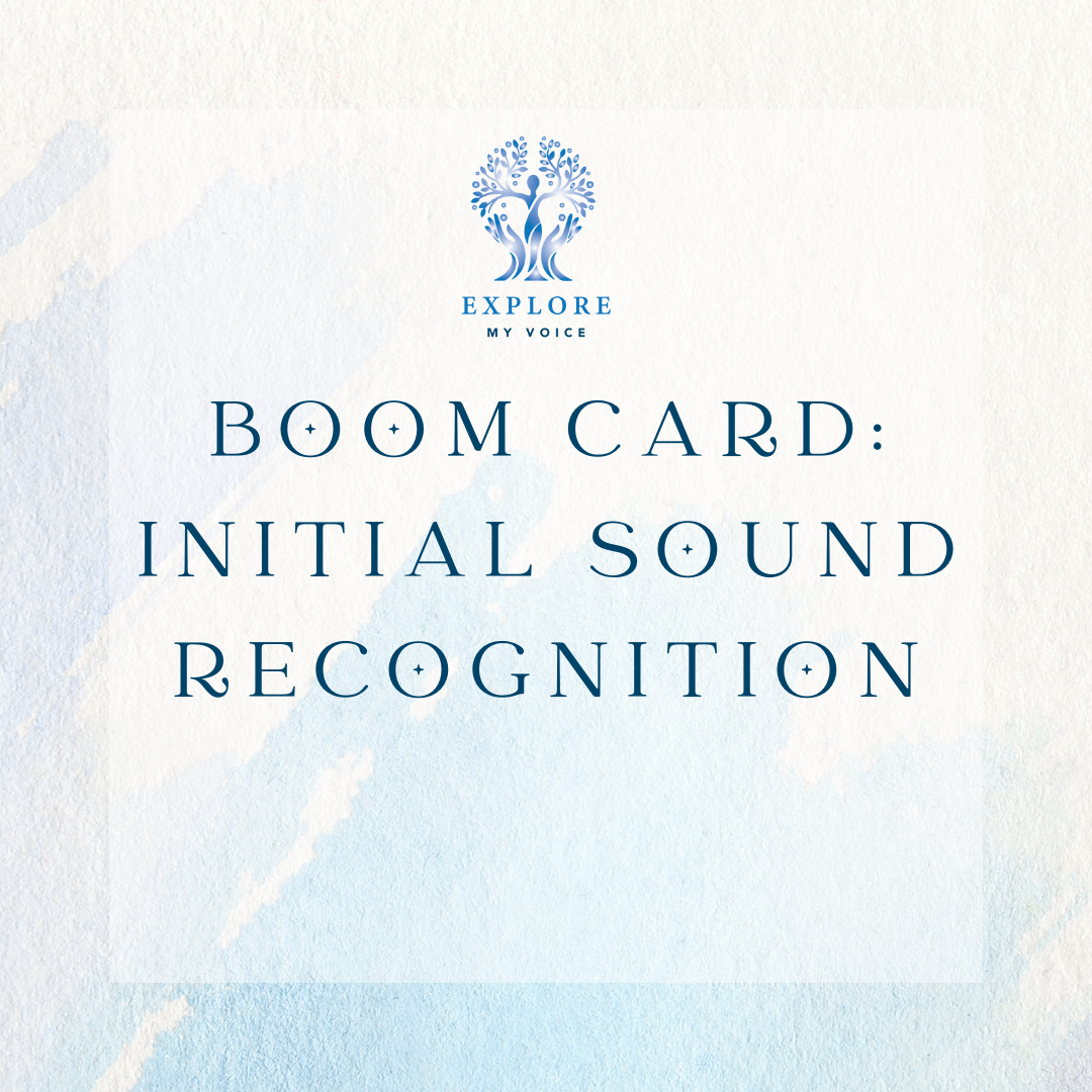 Boom Card Initial Sound Recognition Explore My Voice