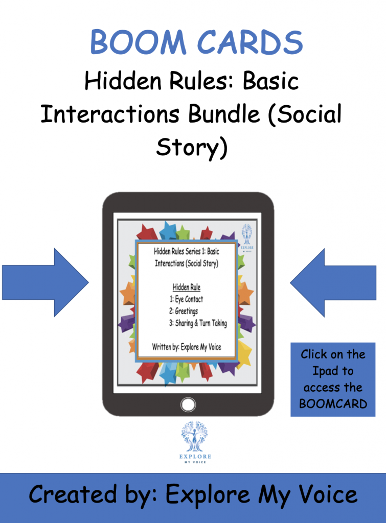 Hidden Rules: Basic Interactions Bundle (Social Story) | Explore My Voice