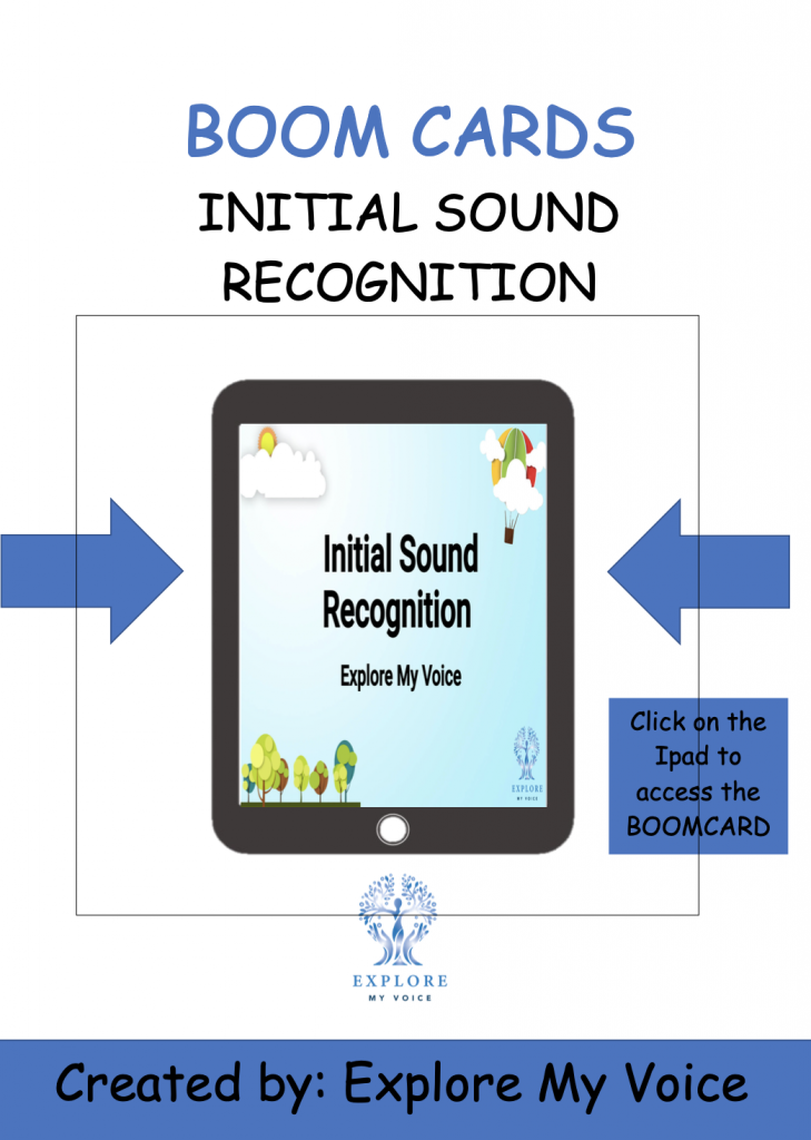 Boom Card: Initial Sound Recognition | Explore My Voice